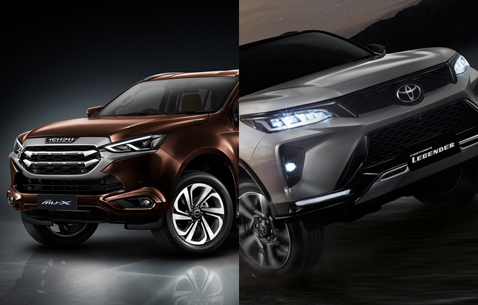 เป็นคุณจะเลือกใคร!! All New ISUZU MU-X VS Toyota Fortuner Legender ศึกอเนกประสงค์ยอดนิยมขับสี่ ...